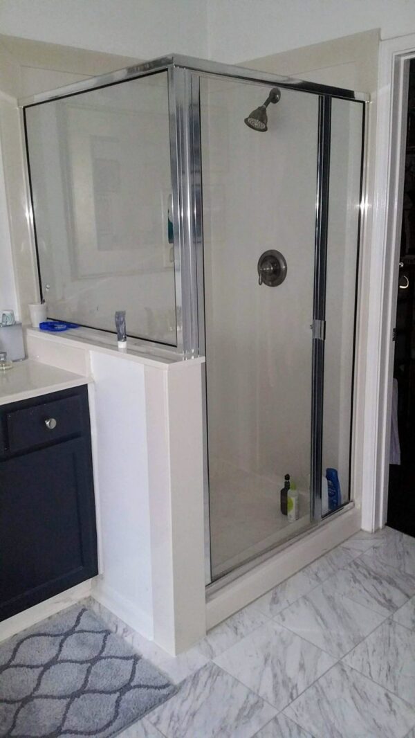 Easy to Install Custom Stone Resin Walk-In Shower Pans